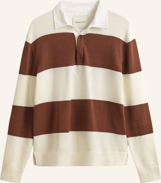 GANT Strick-Rugbyshirt beige