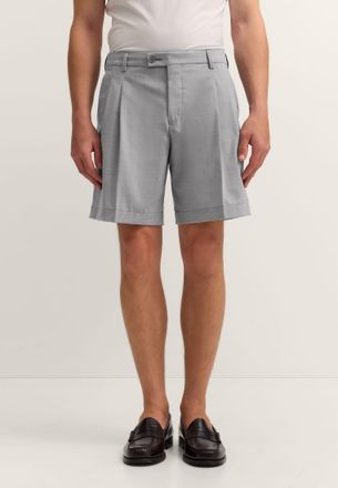 Bugatti Herren Shorts aus Woll-Baumwoll-Mix mit Struktur