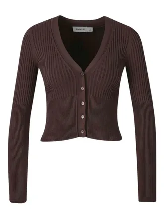 SIMKHAI Gerippter Cardigan - Braun