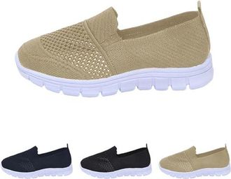 Generic Chaussures de sport pour femme - Respirantes et confortables - Semelle souple - Antid&eacute;rapantes - En tissu - Larges pieds - Chaussures de course - Chau