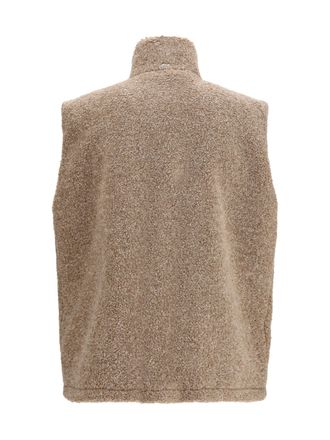 Herno Mens Sleeveless Vest Tortora Chiaro Polyester Blazers E Vests