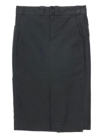 Maison Margiela jupe crayon &agrave; poches arri&egrave;re - Gris