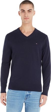 Tommy Hilfiger 1985 V NECK SWEATER Pullover Herren, Blau (Desert Sky), XXL