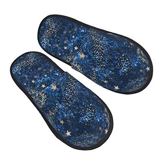 Generic Pantoufle Maison N&eacute;buleuse Bleue De La Galaxie Spatiale Chaudes Pantoufles Doux Chaussons Maison Confortable Hiver Chaussures Chaudes Pour Voyages Mai