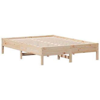 vidaXL Massivholzbett ohne Matratze 120x190 cm Kiefernholz Vidaxl