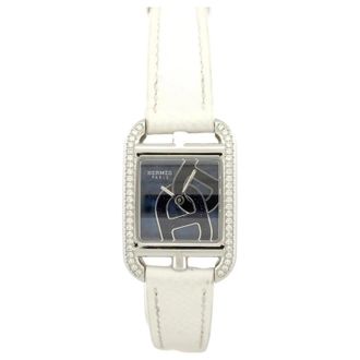Herm&egrave;s Uhr - HERMES CAPE COD UHR CC1.330 DIAMANT ANKERKETTE WEI - Gr. unisize - in Silber - f&uuml;r Damen