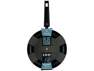 hOme Home 759390 Antihaft-Bratpfanne, Bluecook, Induktion, Topfschutz, 28 cm, Aluminium