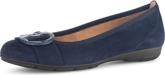 Gabor Damen Klassische Ballerinas, Frauen Flats,Freizeitschuhe,Ballerinen,Pumps,Halbschuhe,Sommerschuhe,Slipper,flach,Atlantik,35.5 EU / 3 UK