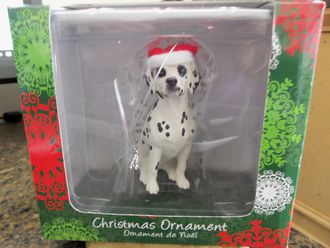 Sandicast Gr. S schwarz Dalmatiner Skulptur