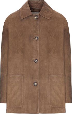 Max Mara Lederjacke - Metallic
