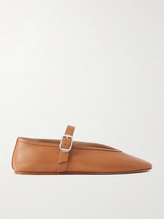 Le Monde Beryl Stella Leather Mary Jane Ballet Flats - Brown