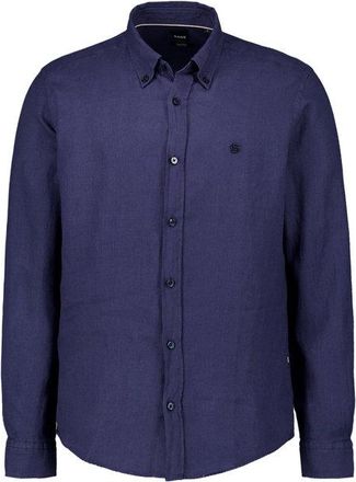 HUGO BOSS Herren Hemd blau Leinen