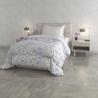 Italian Bed Linen Fantasy Wintersteppdecke, gepolstert und Bedruckt, Ornatotex, 170x260cm