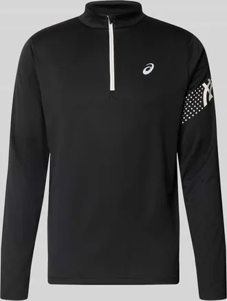 Asics Langarmshirt mit Troyer-Kragen Modell ICON