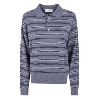 Dunst Pull ray&eacute; &agrave; col - Femme - Pulls - Gris - Taille: 42 FR