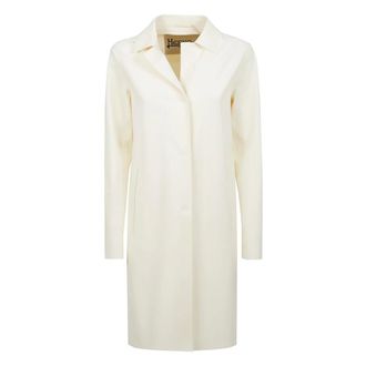 Herno Femme, Manteaux, Beige, Taille: 38 FR Manteau en jersey technique &agrave; un bouton