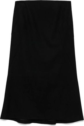 Dries Van Noten Femme, Jupes, Noir, Taille: 40 FR Longuette Midi Skirt