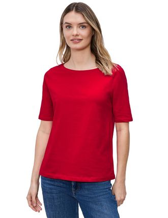 Street One Damen Shirt mit U-Boot-Ausschnitt