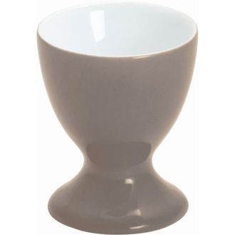 Kahla 207401A72648X Pronto Colore Eierbecher mit Fu&szlig; warm gray|taupe Eierhalter aus Porzellan