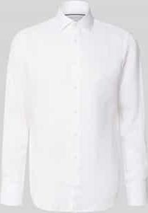 Christian Berg Regular Fit Leinenhemd mit Kentkragen