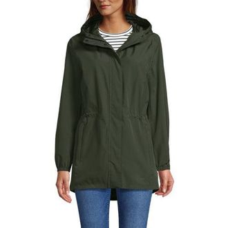 Lands End Wasserdichte Regenjacke mit Packfach, Damen, Gr&ouml;&szlig;e:36-38 regular, Gr&uuml;n, Polyester, by Lands End