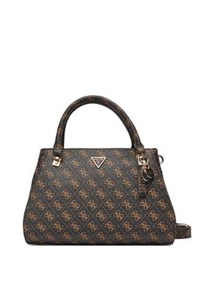 Guess Noelle II Luxury Satchel Bag Brown Logo
