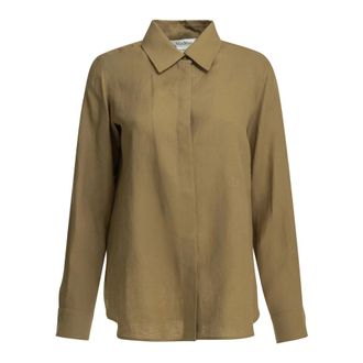 Max Mara Mxmfalasco Leinenhemd - - Blouses & Shirts - Damen - Braun - M