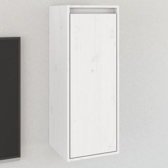 vidaXL Vidaxl - Armoire murale Blanc 30x30x80 cm Bois de pin massif
