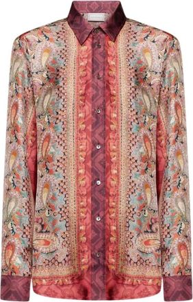 Pierre-Louis Mascia Femme, Blouses et Chemises, Rouge, Taille: 42 FR Aloe Longsleeve Shirt