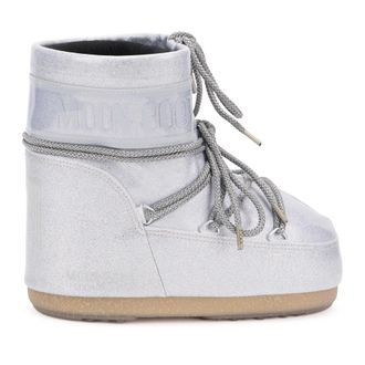 Moon Boot Icon Low Glitter Boots - - Shoes - Damen - Grau - 39 EU
