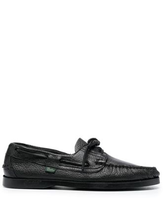 Paraboot mocassins &agrave; effet peau de serpent - Noir