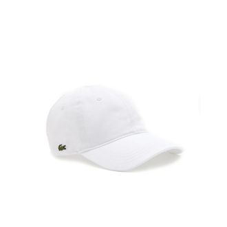 Lacoste Homme, Accessoires, Blanc, Taille: ONE Size Casquette Baseball Twill Coton Bio
