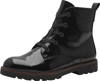 Tamaris Damen Klassische Ballerinas, Frauen Flats,TOUCHit-Fu&szlig;bett,Slip-ons,klassisch elegant,Ballerinen,Pumps,Halbschuhe,Slipper,Black PATENT,37 EU