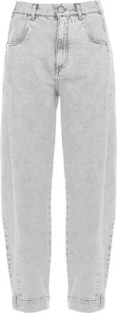 PANICALE Panicale, Femme, Jeans, Gris, Taille: 38 FR Cropped Jeans