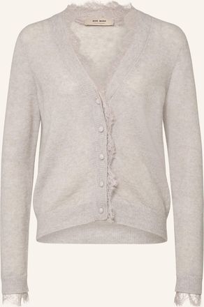 Mos Mosh Mos Mosh Strickjacke Mmhelmi Mit Spitze grau