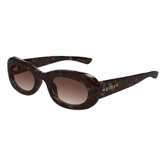 Alexander McQueen Sonnenbrille - - Accessories - Damen - Braun - 53 MM
