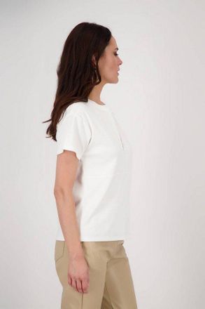 Monari Sweatshirt Moderner Rei&szlig;verschluss am Ausschnitt