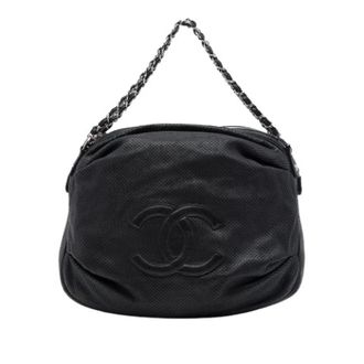 Chanel Pre-owned Perforated Hobo Bag - - Pre-owned - Damen - Schwarzk - ONE SIZE