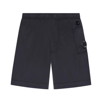 C.P. Company C.p. Company, Homme, Shorts, Noir, Taille: 3XL Short cargo avec d&eacute;tail de lentille