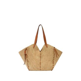 Isabel Marant Sac cabas Tampa en raphia et cuir