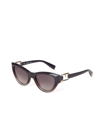 Furla Sonnenbrille Gl&auml;nzender Farbverlauf Lila