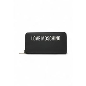Love Moschino Bold Love Zip-Around Wallet - - Accessories - Damen - Schwarzk - ONE SIZE
