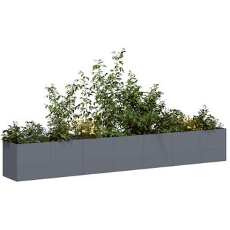 vidaXL Vidaxl - Jardini&egrave;re anthracite 280x40x40 cm acier lamin&eacute; &agrave; froid