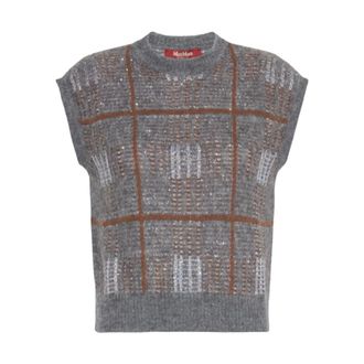 Max Mara Rundhalsstrickware - - Knitwear - Damen - Grau - L