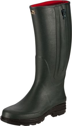 Parforce Gummistiefel mit Rei&szlig;verschluss und Neoprenfutter Oliv 42