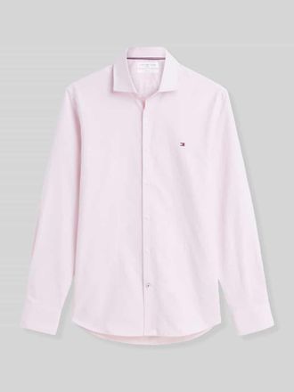 Tommy Hilfiger Regular Fit Businesshemd mit abgerundetem Saum