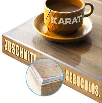 Floordirekt Floordirekt - Transparente Tischfolie mit abgeschrägter Kante Crystal 90 x 200 cm