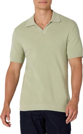 Amazon Essentials Kurzärmeliges Poloshirt für Herren, Normale Passform, Salbeigrün, Größe XL