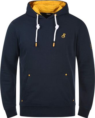 Solid SDKenan Herren Kapuzenpullover Hoodie Pullover mit Kapuze Eingrifftaschen Baumwollmischung Regular fit, Größe:S, Farbe:Insignia Blue (194010)
