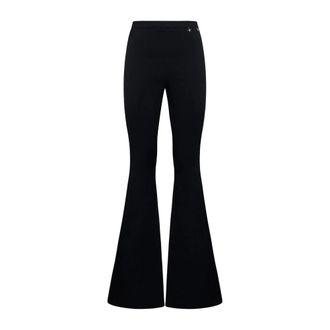 Silvian Heach Femme, Pantalons, Noir, Taille: 40 FR Pantalon évasé à jambe large